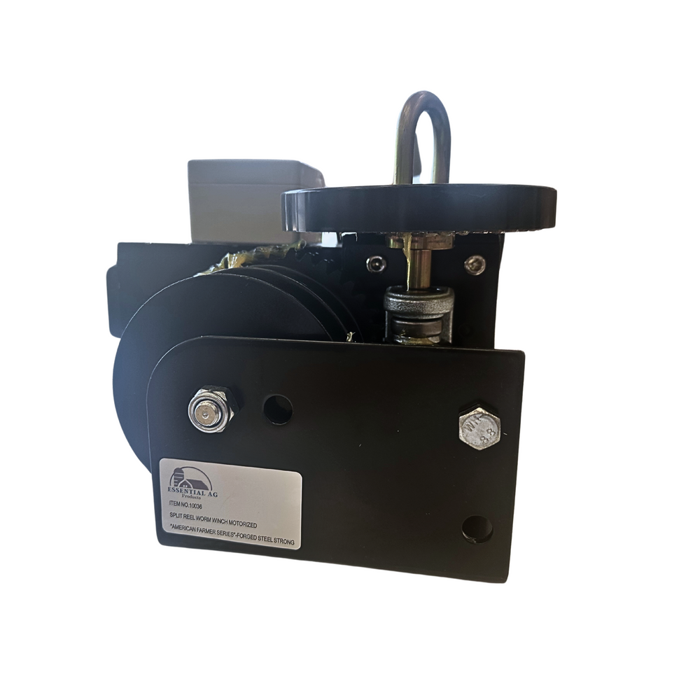 AFS 2000M Motorized Winch with Split Reel Gear Worm – ESSENTIAL AG PRODUCTS